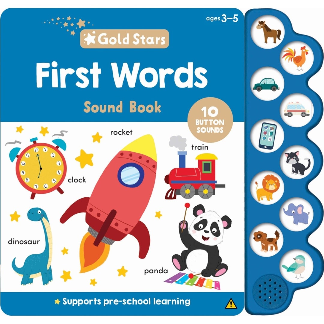 Gold Stars: First Words Sound Book - Kmart