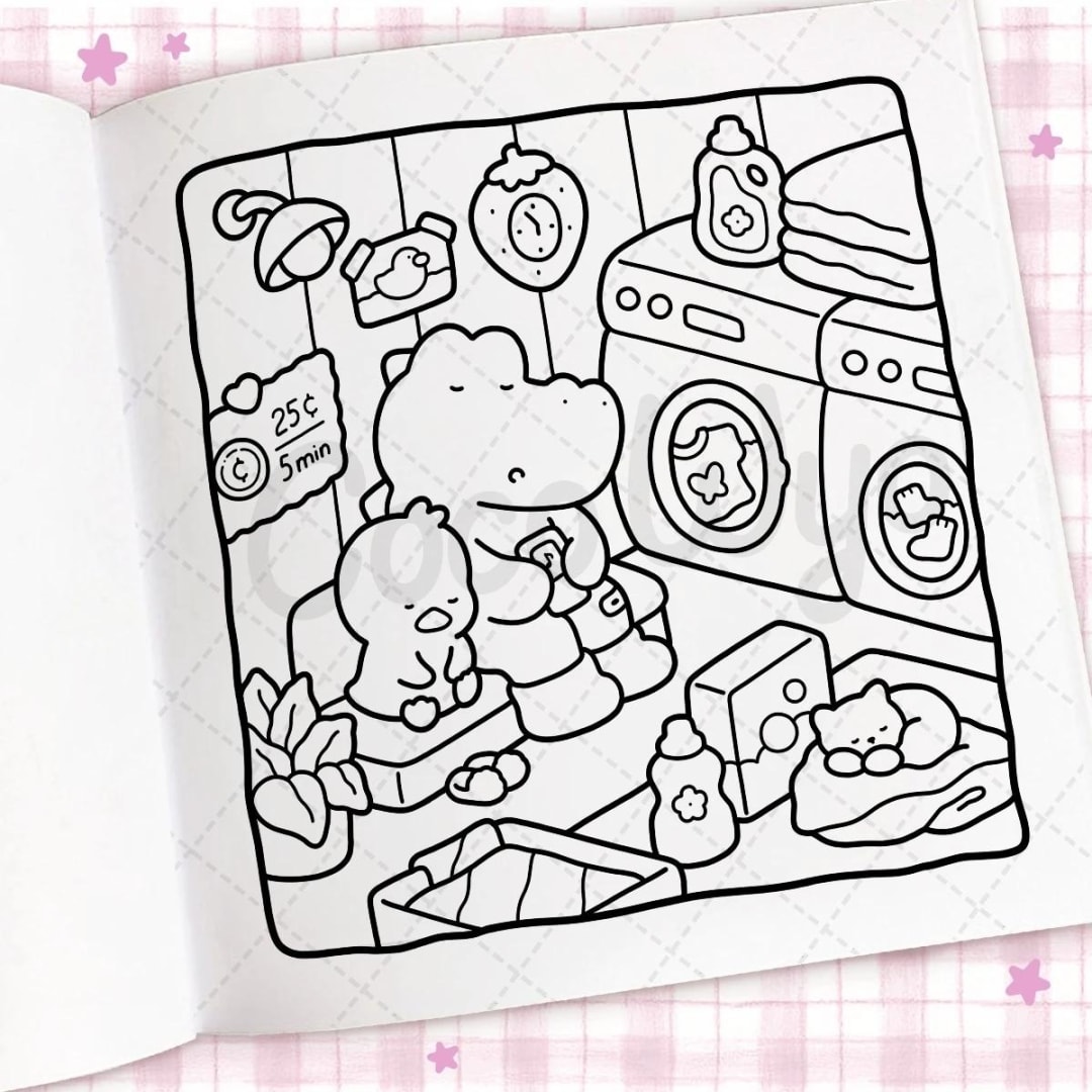 Cozy Days Cute and Comfy Colouring Book by Coco Wyo - Book - Kmart