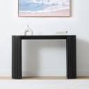 Ribbed Console Table - Black - Kmart