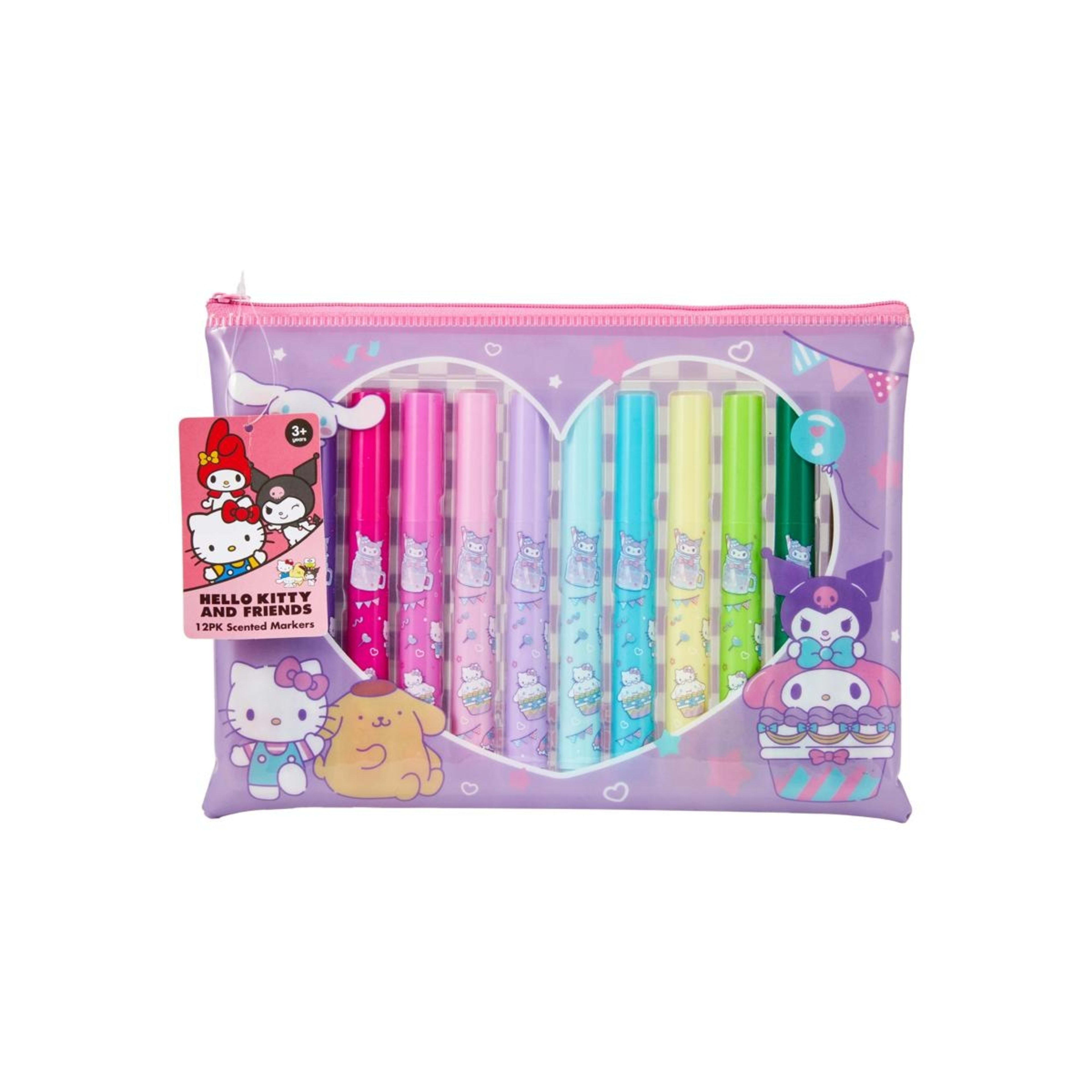 12 Pack Hello Kitty and Friends Scented Markers - Kmart