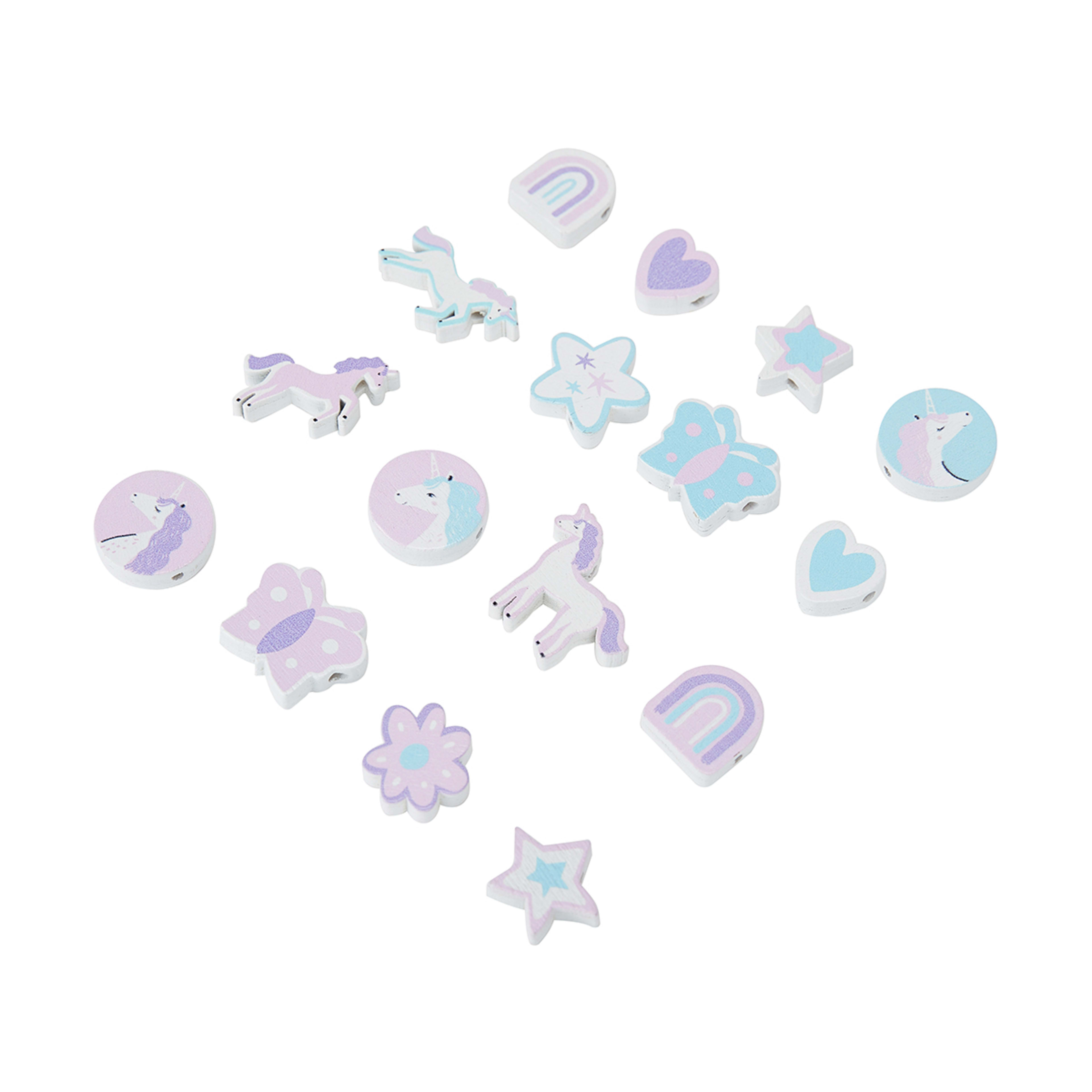 Unicorn Wooden Bead Set - Kmart