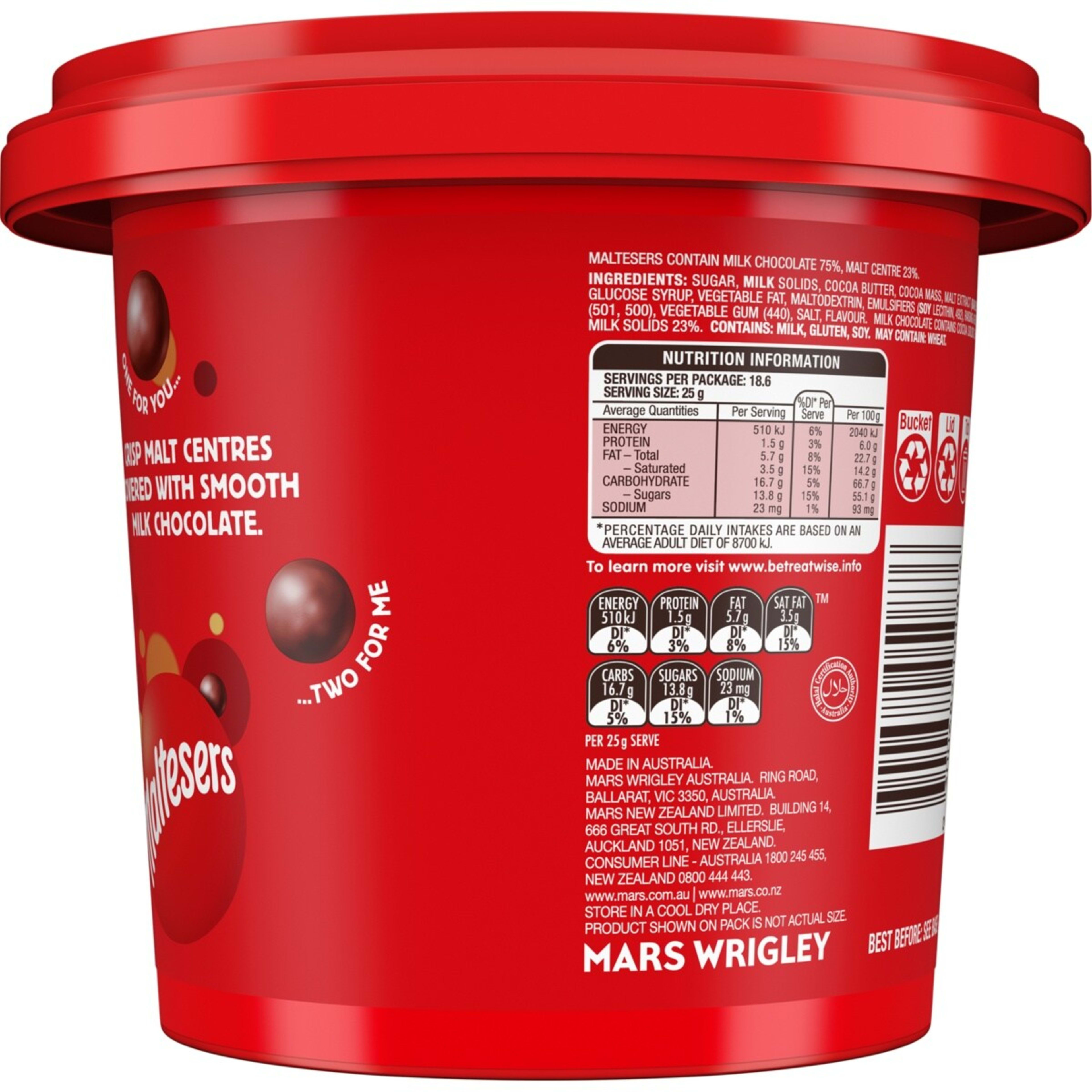 Maltesers Party Bucket 465g - Kmart