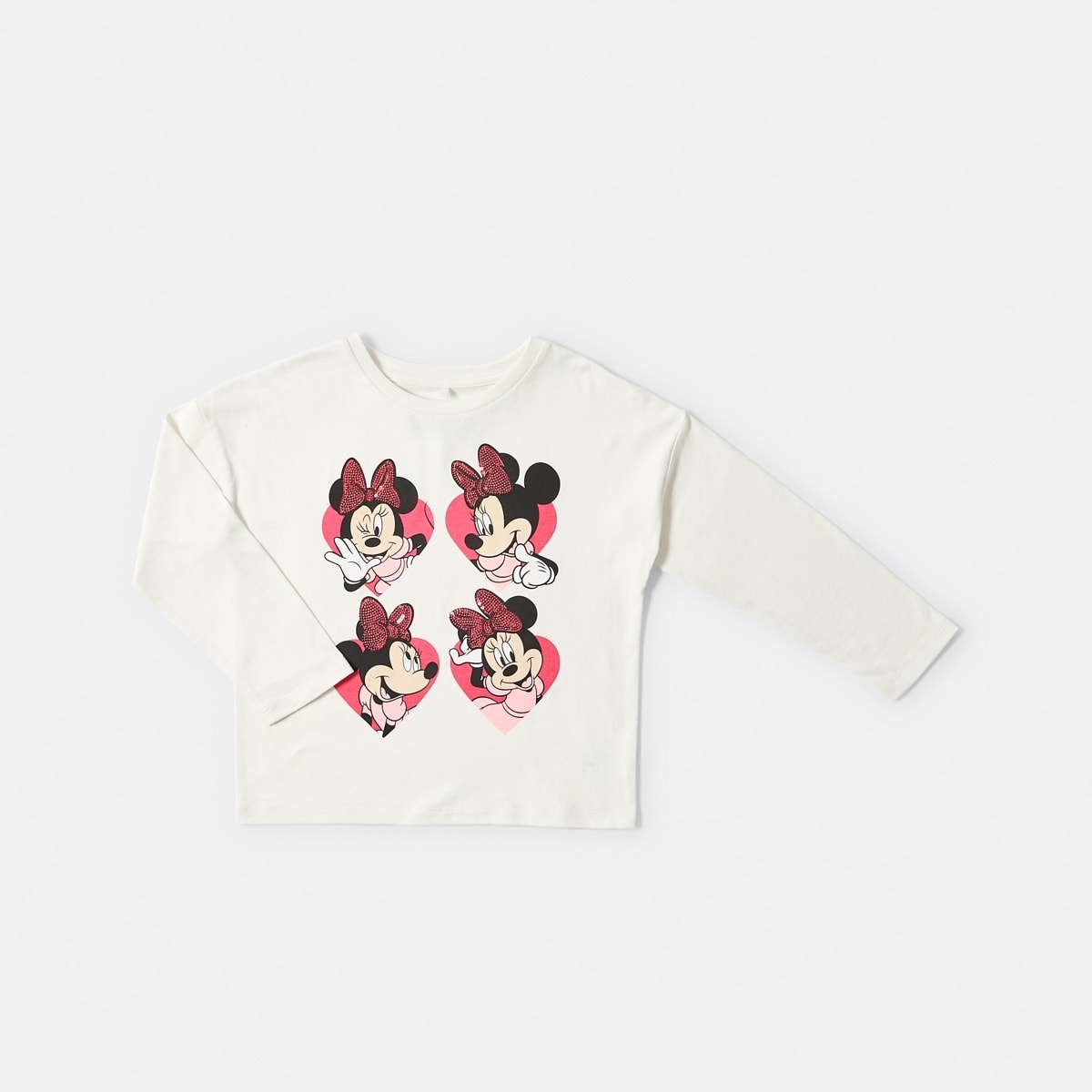 Minnie Mouse License Long Sleeve T-shirt - Kmart