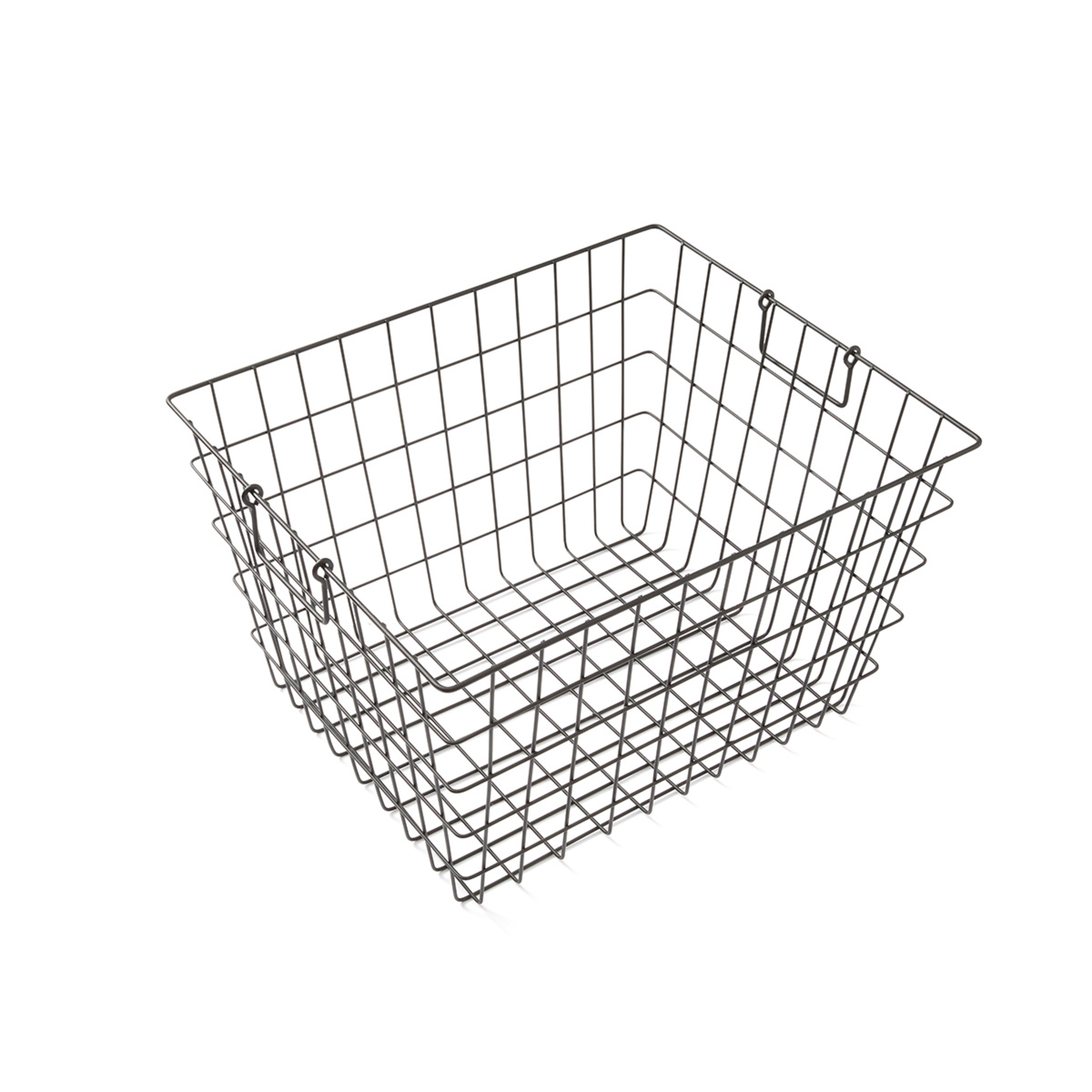 Rectangle Wire Basket - Large, Black - Kmart
