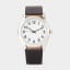 Mens Classic Analogue Watch with Silver Case & Black Strap - Kmart