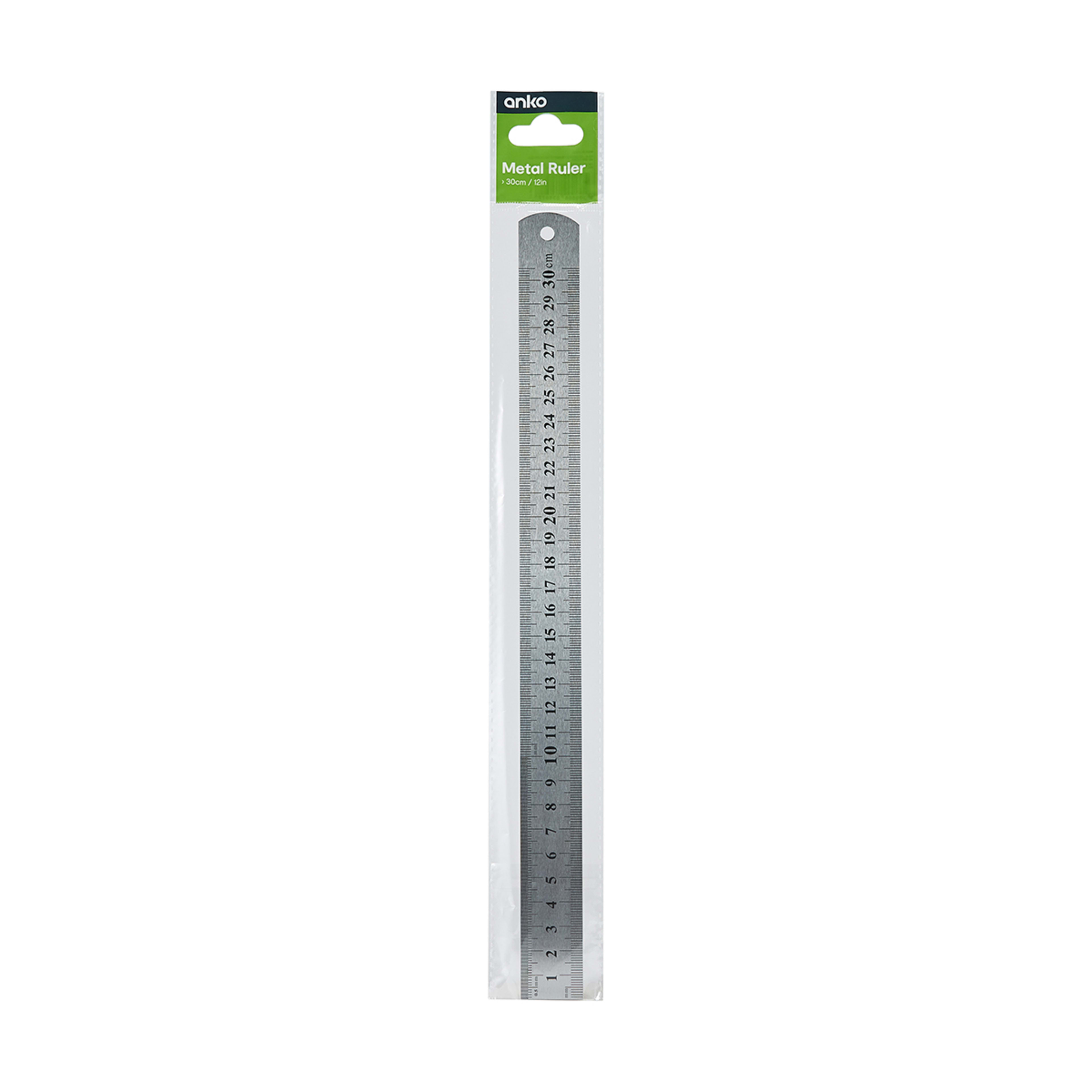 30cm Metal Ruler - Kmart