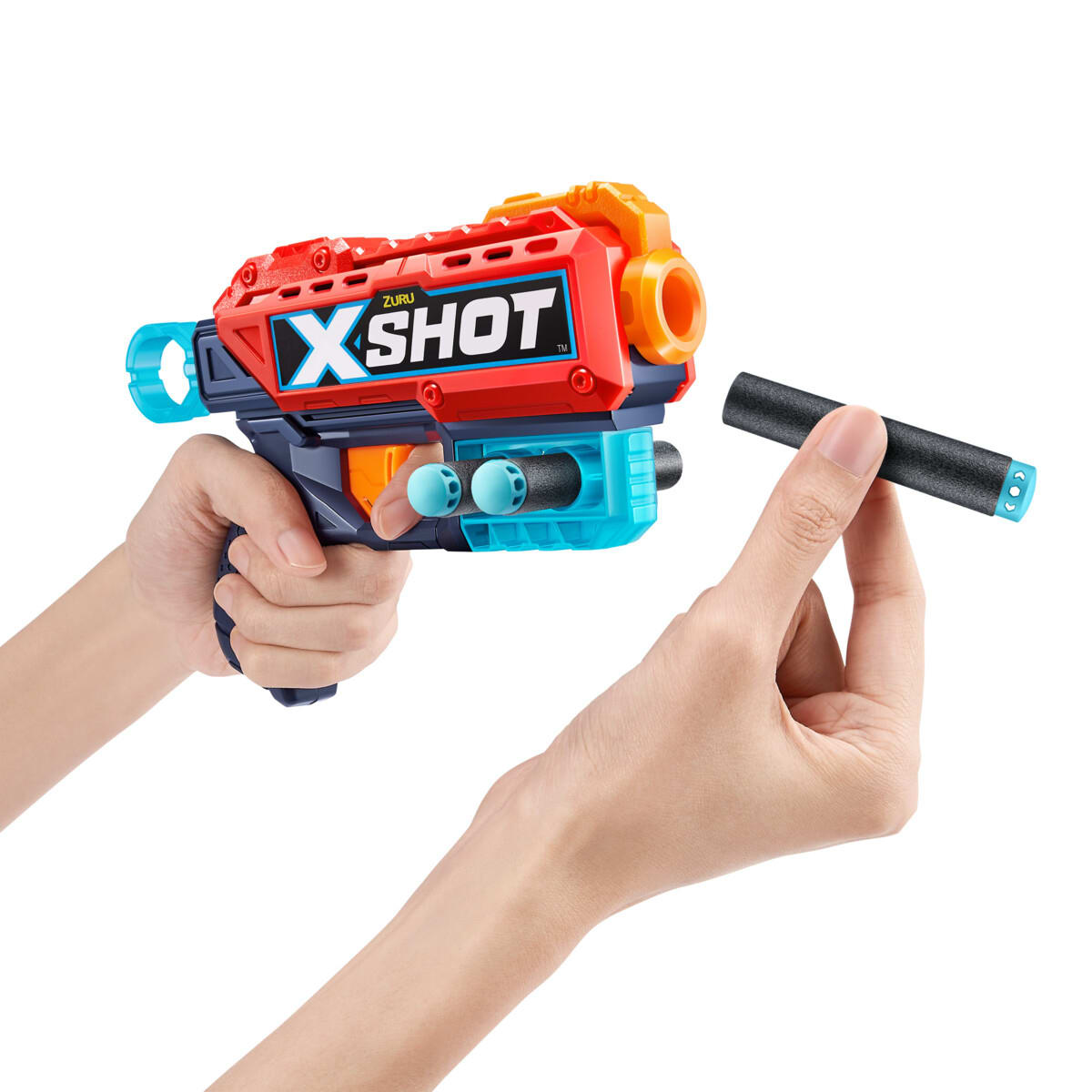 Zuru X-Shot Excel Double Reflex 6 Blaster Double Kickback Blaster Combo ...