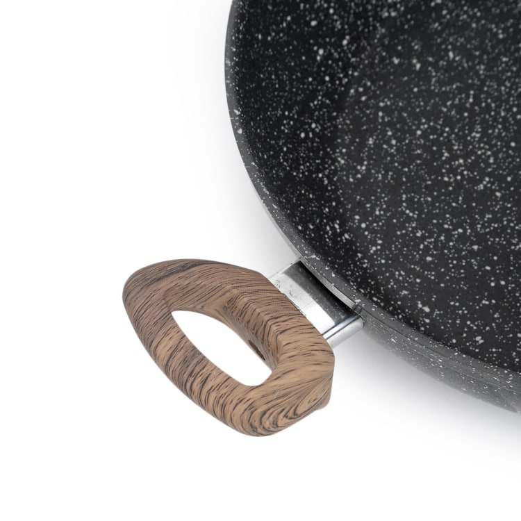 30cm Wood Look Non-Stick Saute Pan - Kmart NZ