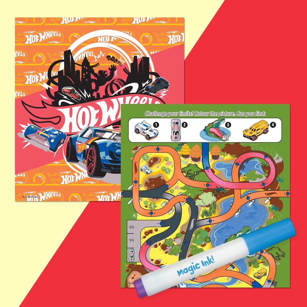 INKredibles Magic Reveal Hot Wheels Mess Free Magic Ink Pictures ...