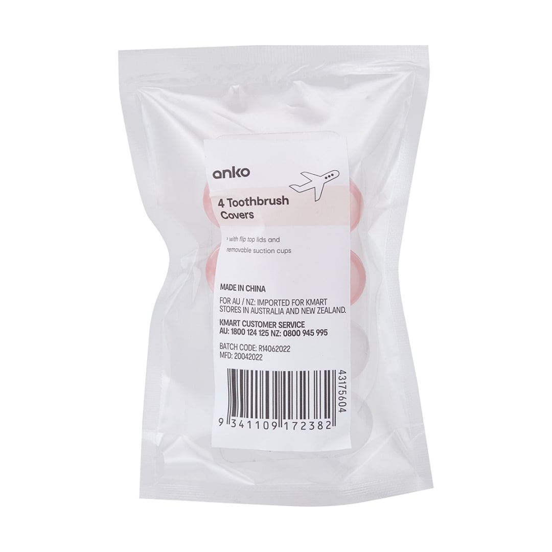 4 Pack Toothbrush Cover - Kmart