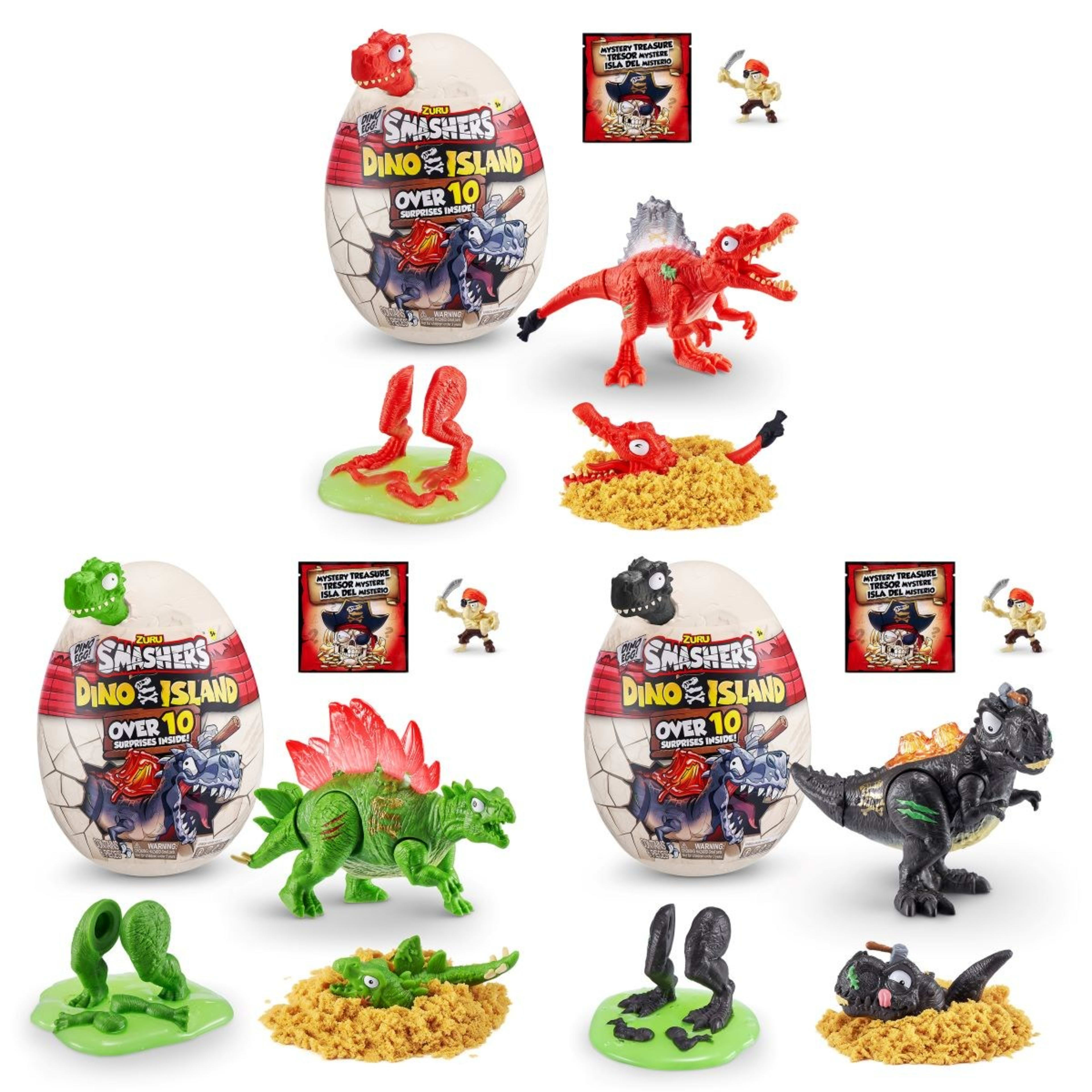 6 Piece Zuru Smashers Dino Island Egg - Assorted - Kmart