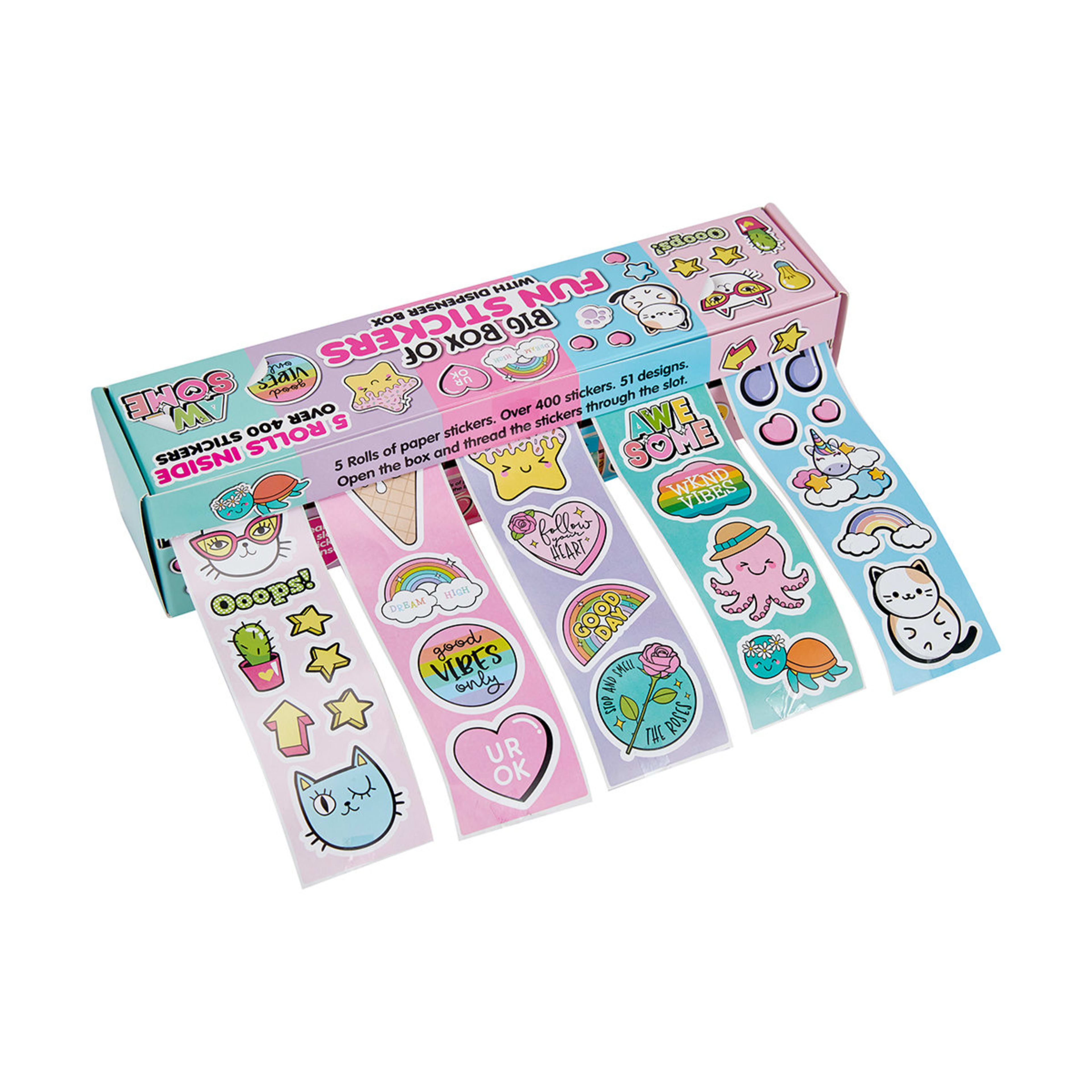 Big Box of Fun Stickers with Dispenser Box - Kmart