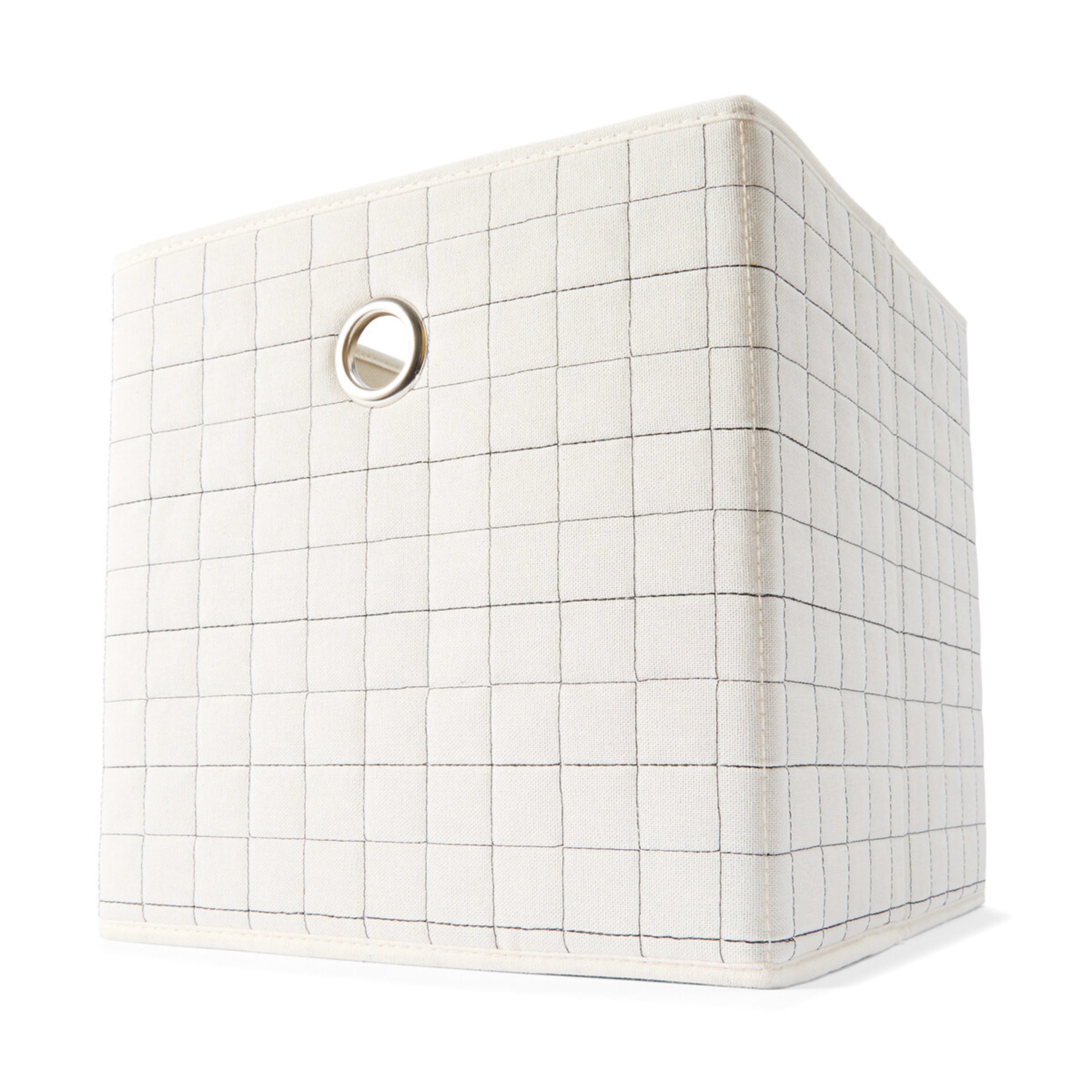 Collapsible Storage Cube Beige Kmart