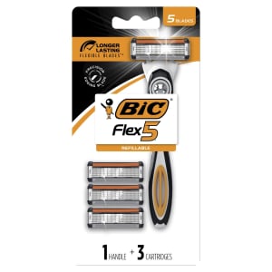 BIC Flex 5 Hybrid Men's 5-Blade Disposable Razor Shaving Kit - Kmart