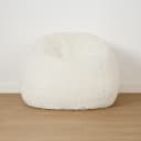 Fluffy Bean Bag - White - Kmart
