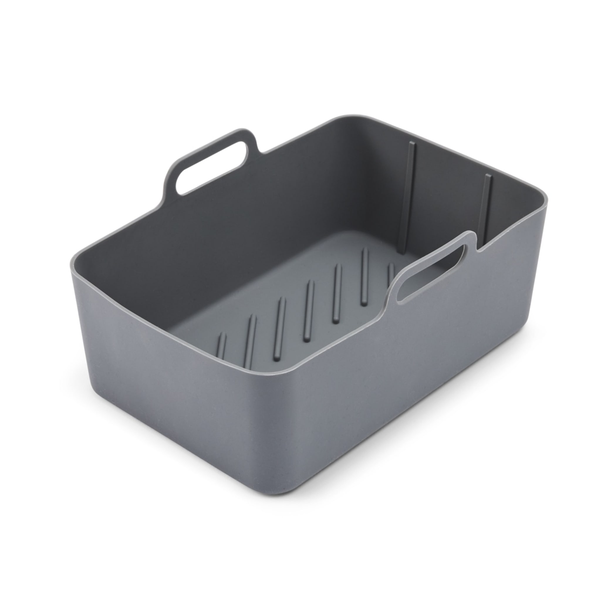 2 Pack Silicone Rectangle Air Fryer Trays - Grey - Kmart