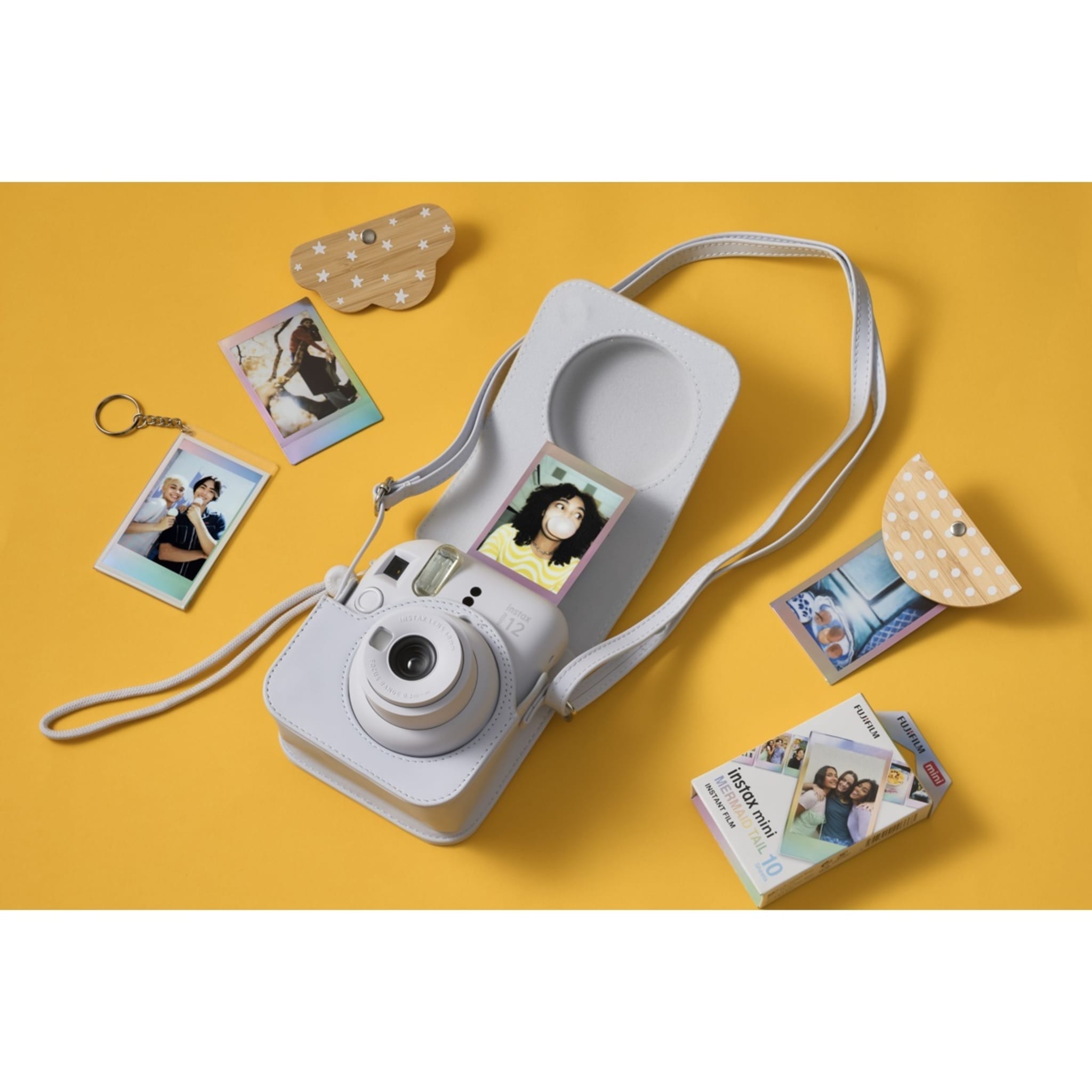 Fujifilm Instax Mini 12 Stax of Fun Instant Photo Kit - Clay White - Kmart