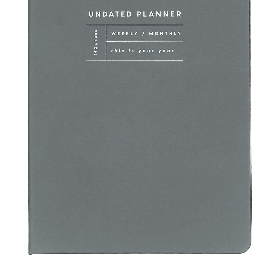 Undated Planner - Black - Kmart