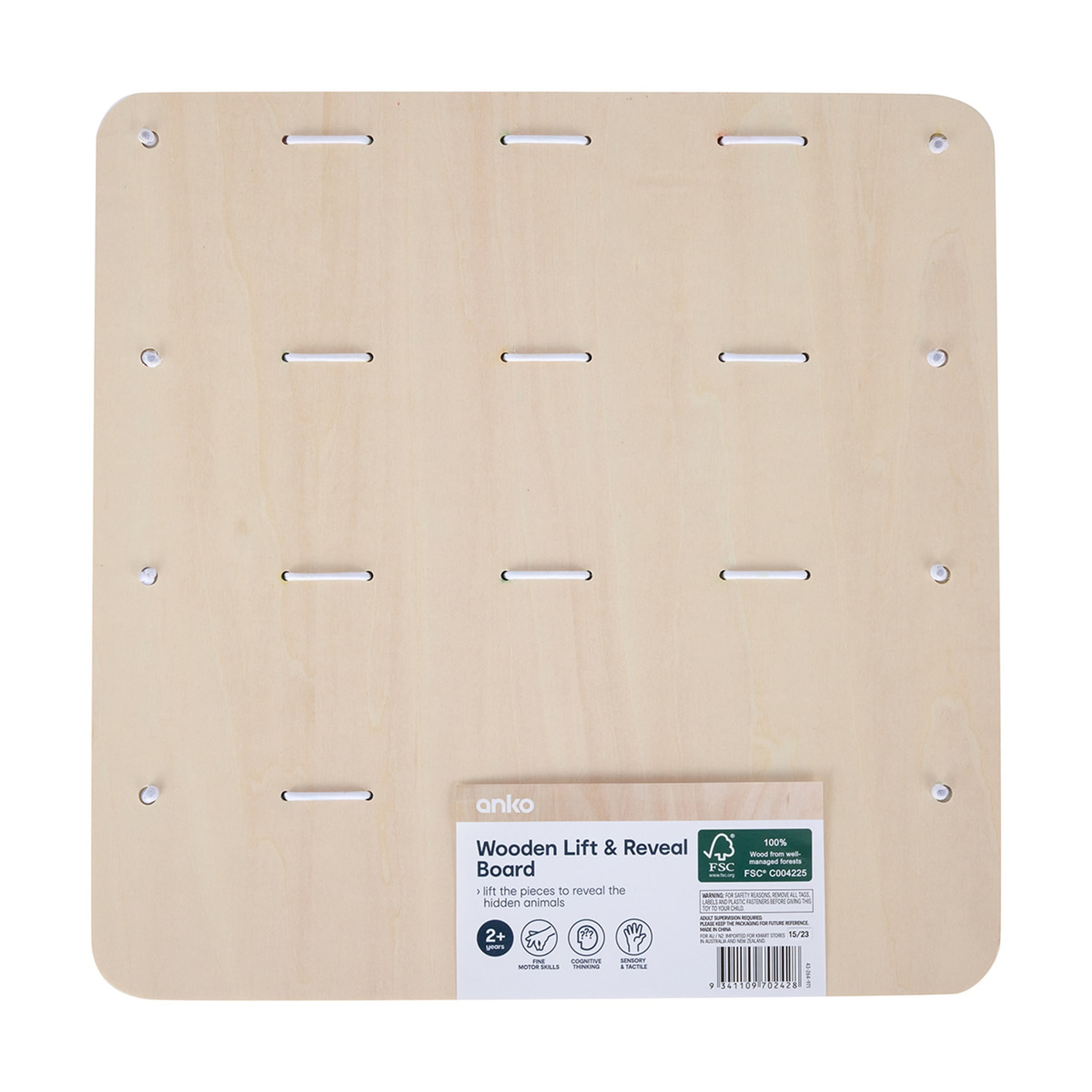 Wooden Lift and Reveal Board - Kmart