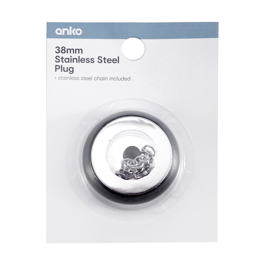 38mm Stainless Steel Plug - Kmart