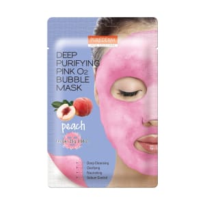 Purederm Deep Purifying Pink O2 Bubble Mask 25g - Peach - Kmart