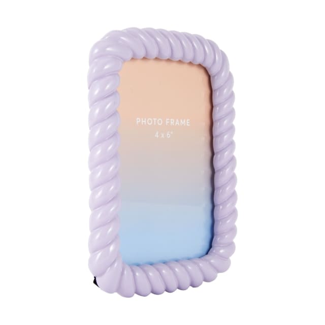 Braid Photo Frame - 4in. x 6in. (10cm x 15cm), Lilac - Kmart NZ