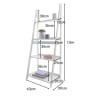 4 Tier Ladder Shelf White - Kmart