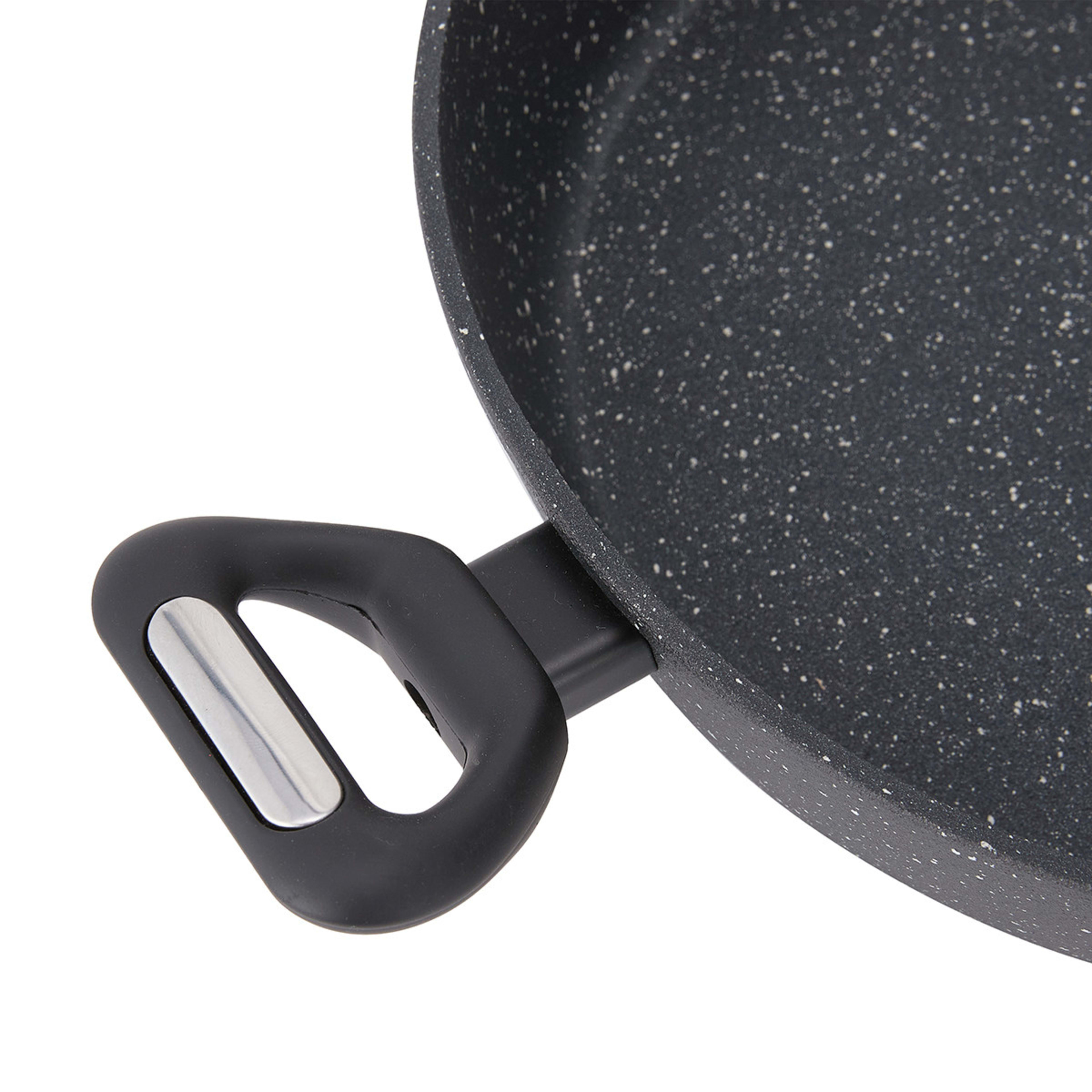30cm Stone Blast Saute Pan - Black - Kmart