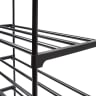4 Tier Stackable Black Shoe Rack - Kmart