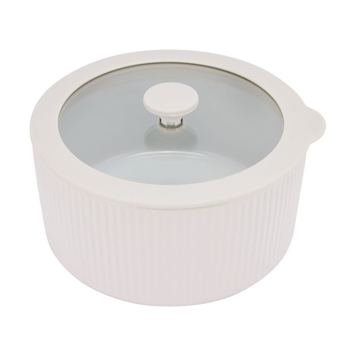 800ml Porcelain Container with Glass Lid - Kmart NZ