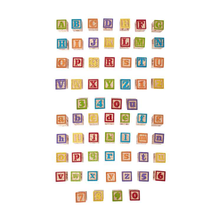 Wooden Alphabet Blocks - Kmart