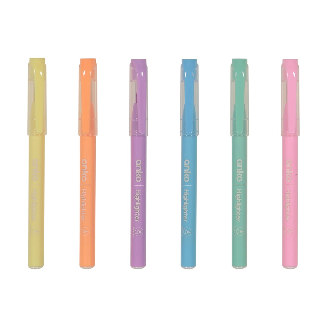 6 Pack Highlighters - Kmart