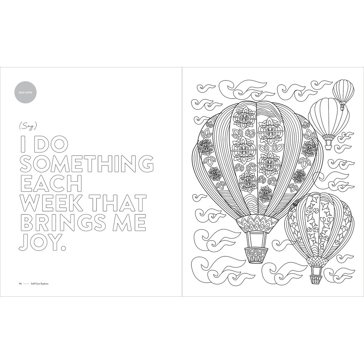Self-Care Colouring and Activity Book - Kmart