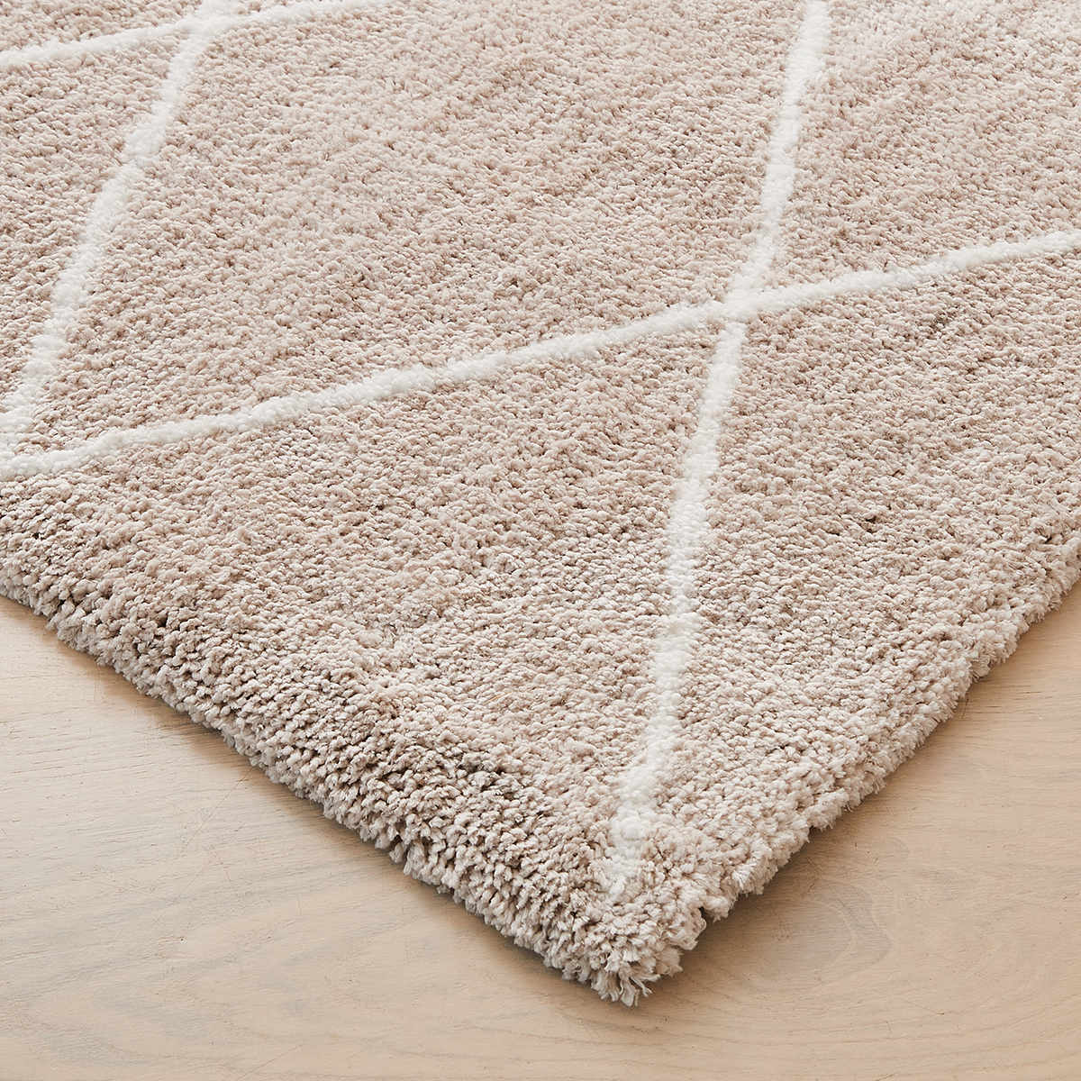 Trellis Rug - Natural, Large - 235cm x 160cm - Kmart NZ
