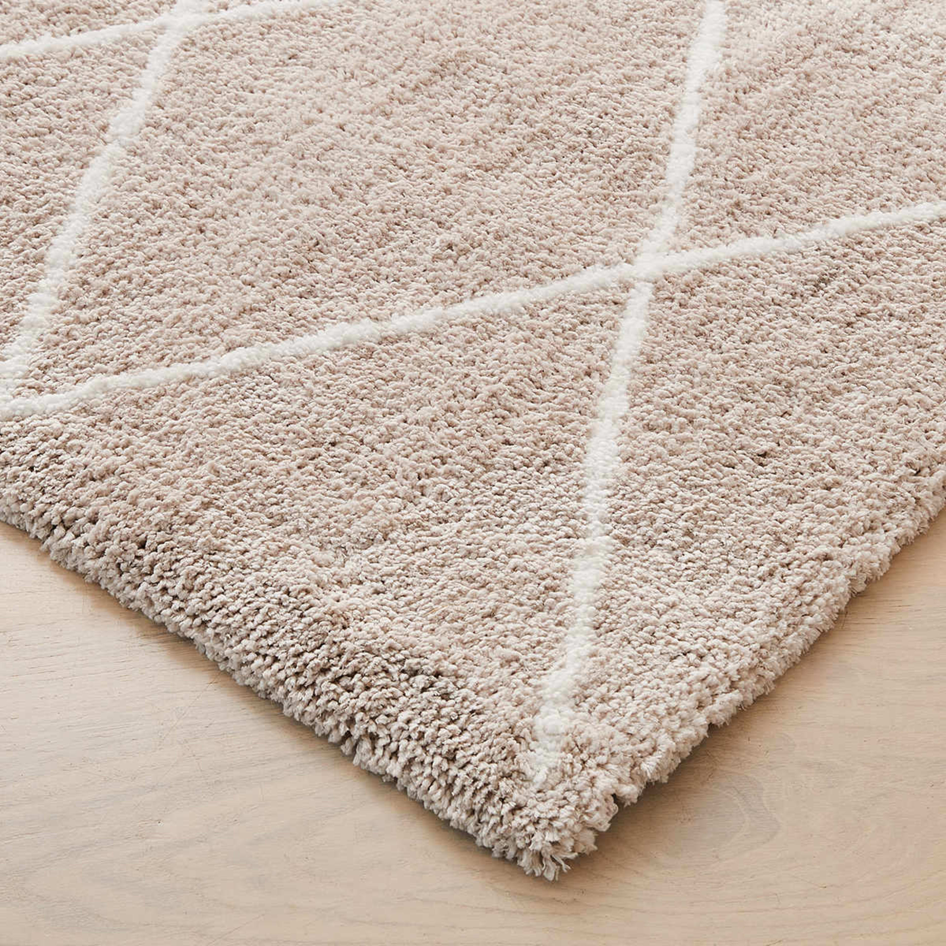 Trellis Rug - Natural, Large - 235cm x 160cm - Kmart
