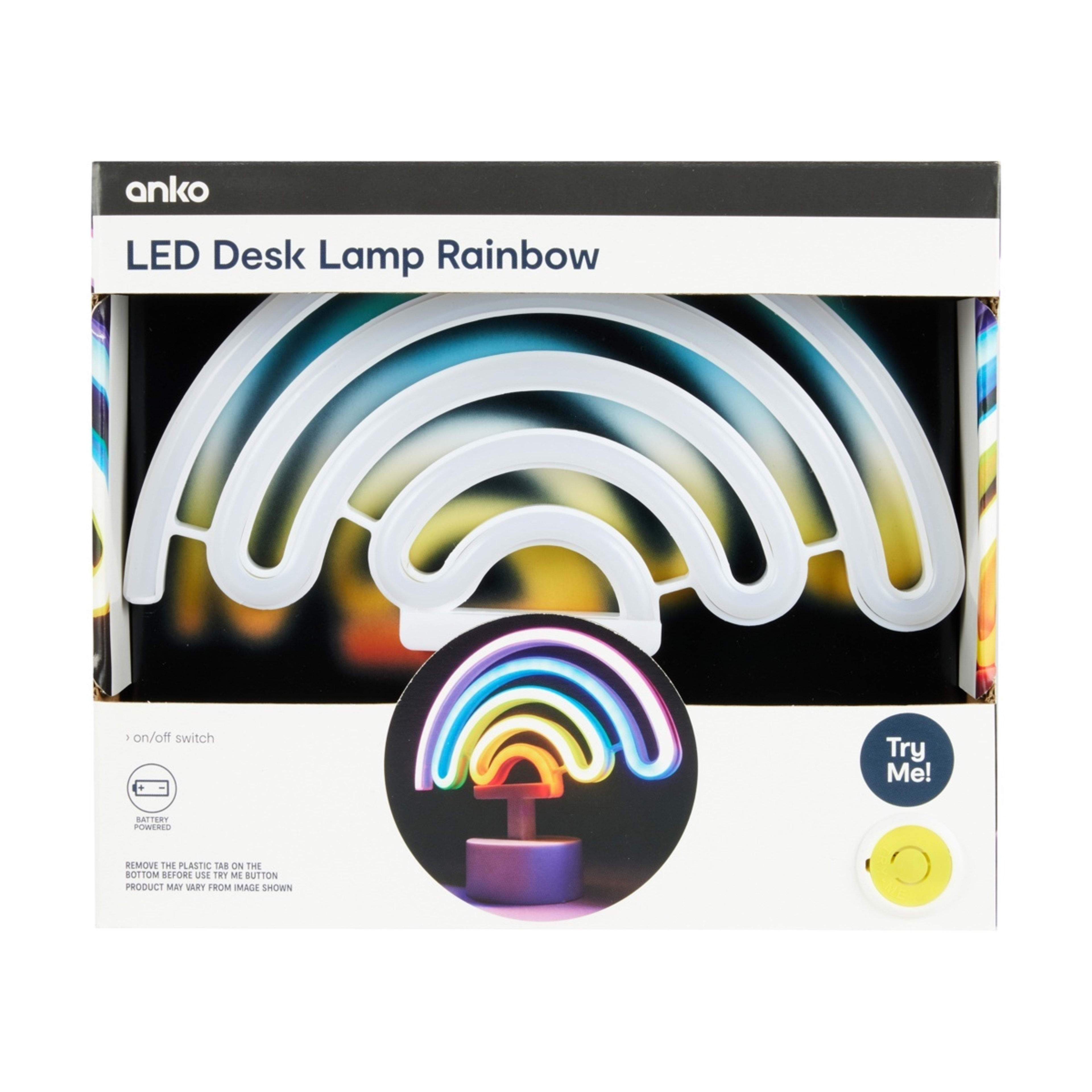 LED Rainbow Desk Lamp - Kmart