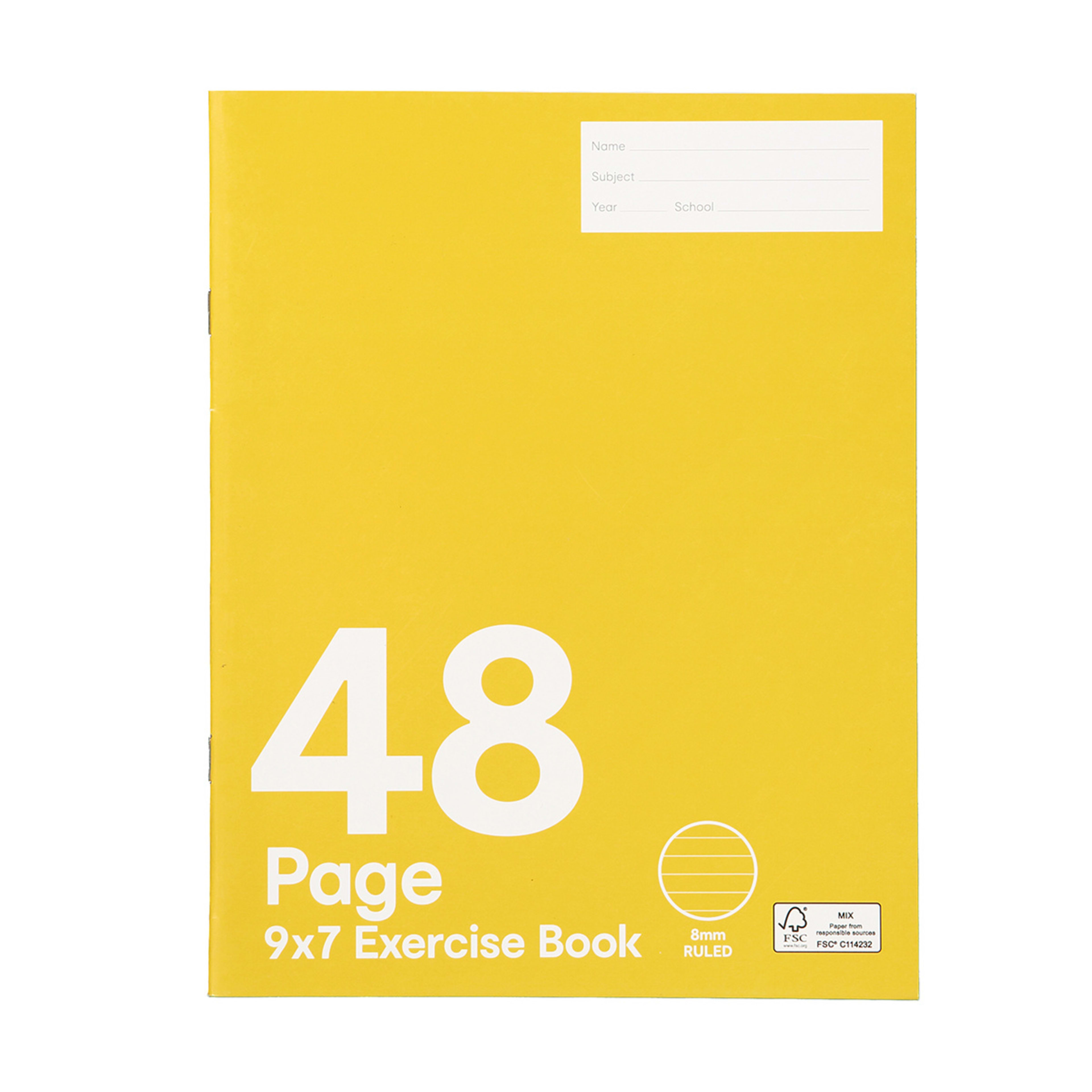 9in. x 7in. Exercise Book - 48 Pages - Kmart