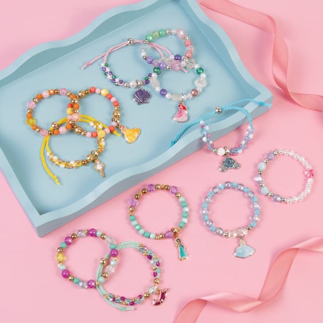 332 Piece Make It Real Disney Princess Castle Style DIY Bracelet Kit ...