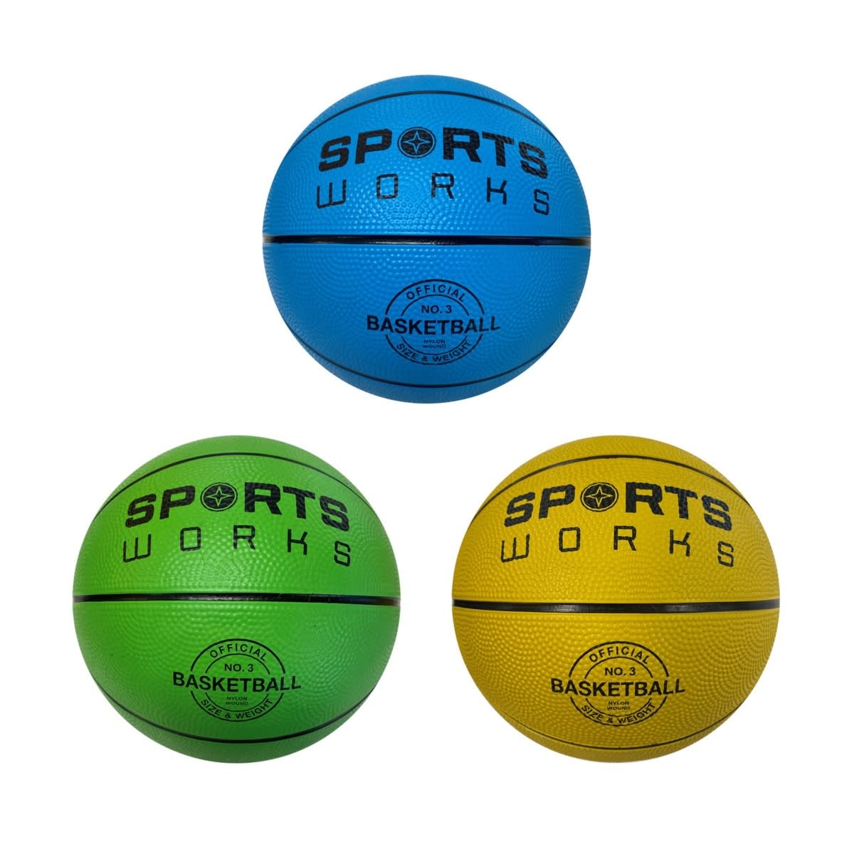 Sports Works Mini Basketball - Size 3, Assorted - Kmart