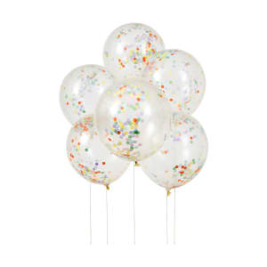 6 Pack Confetti Balloons - Kmart