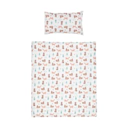 Cotton Reversible Cot Quilt Cover Set - Woodland - Kmart