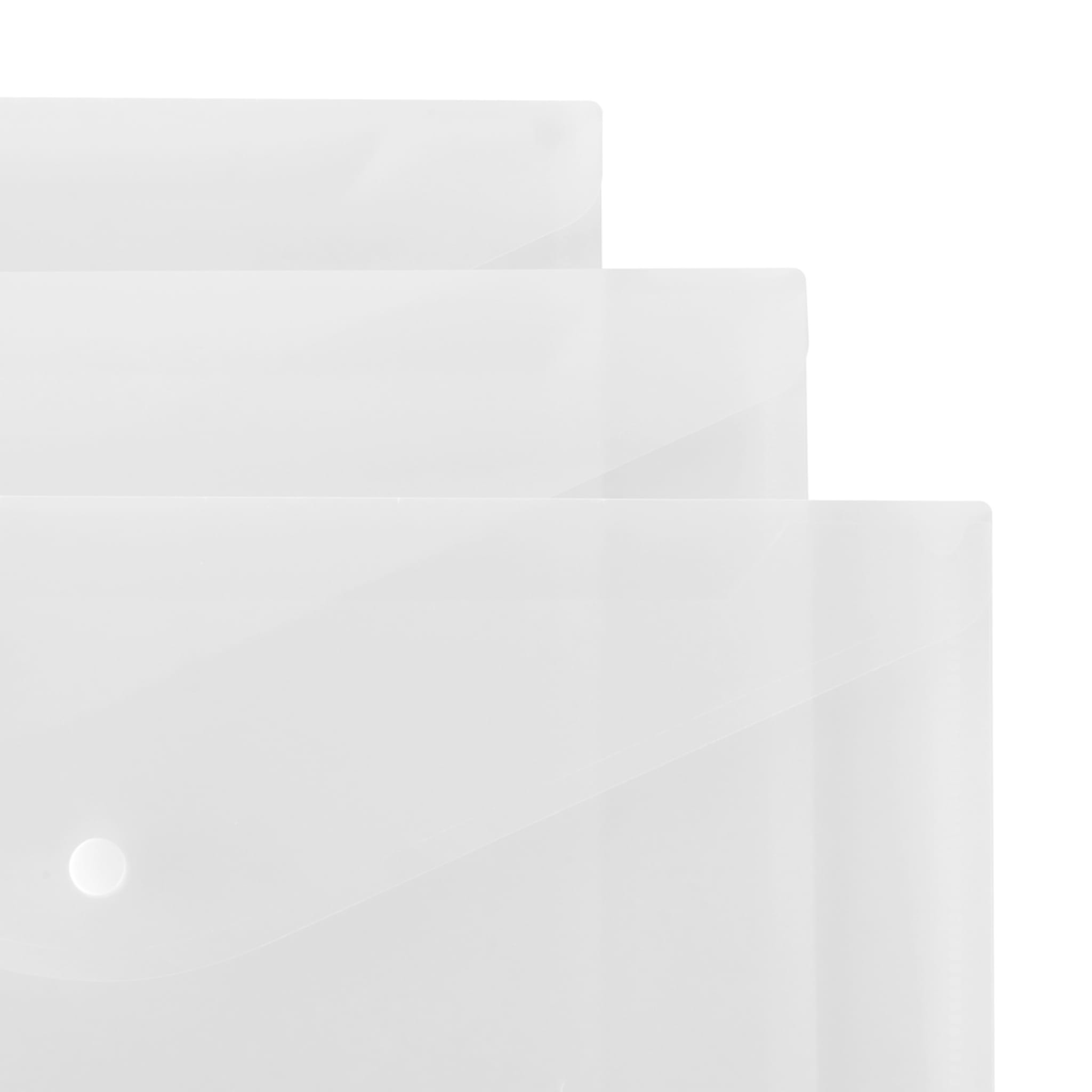 3 Pack Button Document Wallet - Kmart