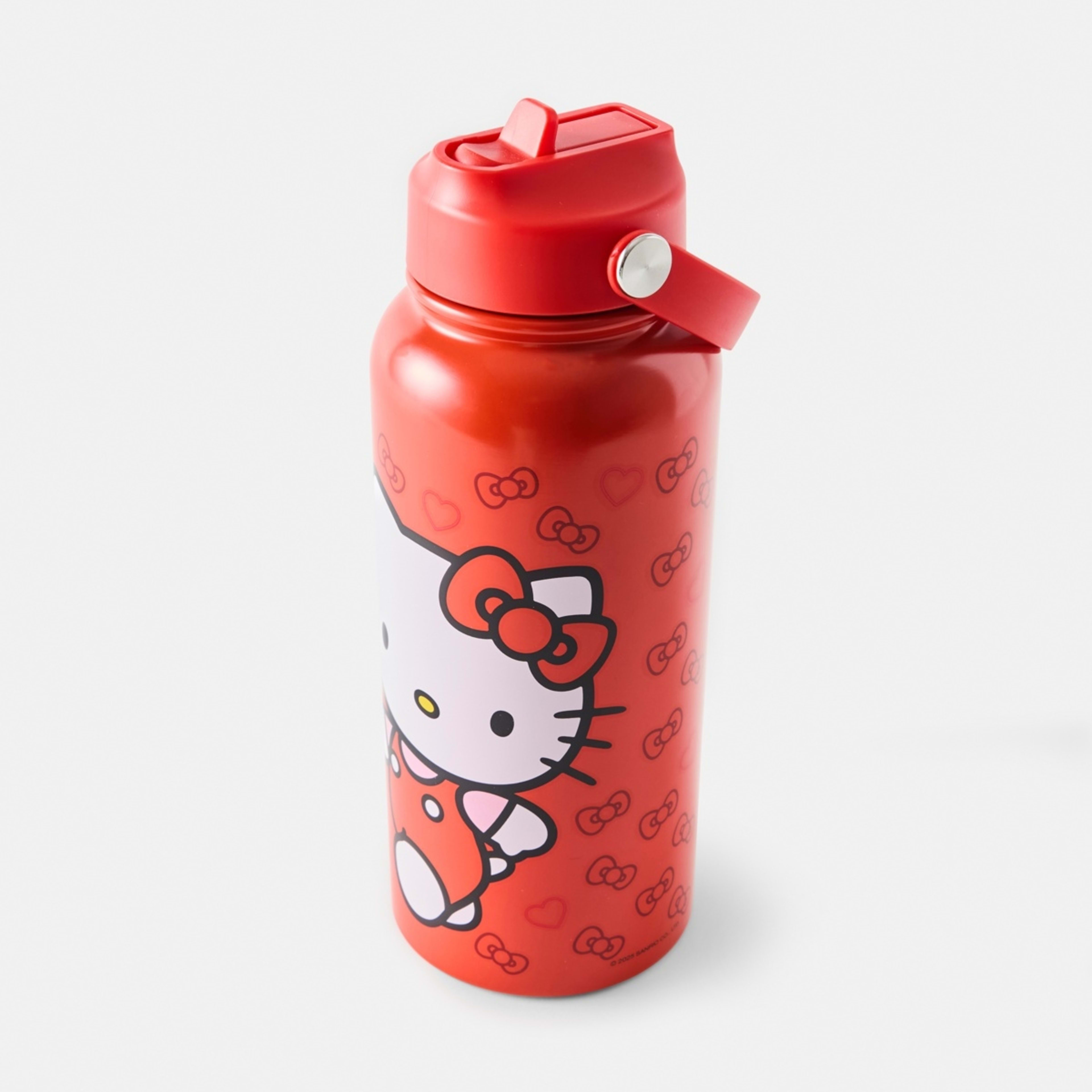946ml Red Hello Kitty Stainless Steel Cylinder Drink Bottle - Kmart