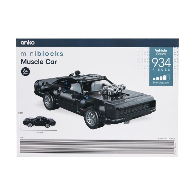 934 Piece Mini Blocks Vehicle Series: Muscle Car - Kmart NZ