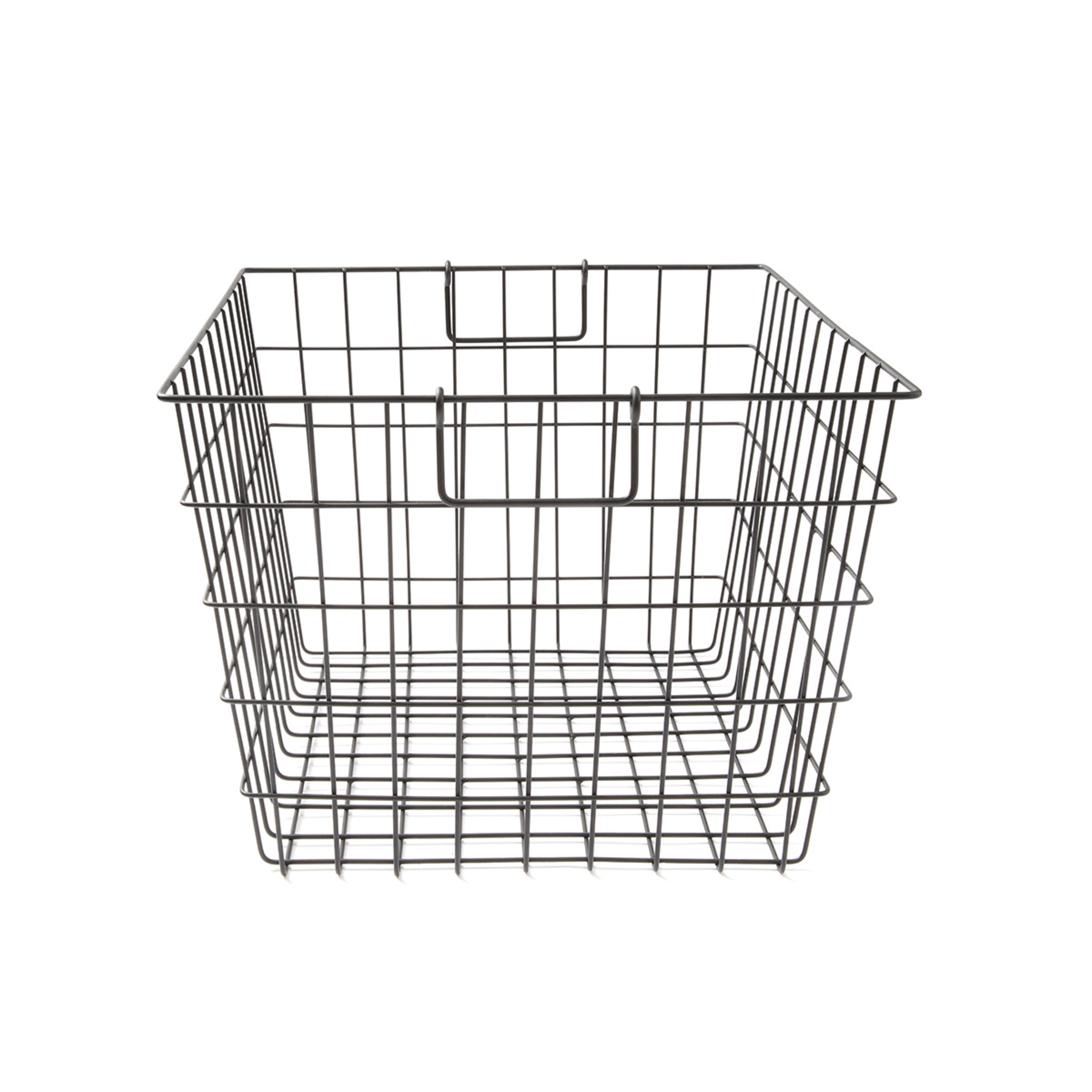 Rectangle Wire Basket - Large, Black - Kmart
