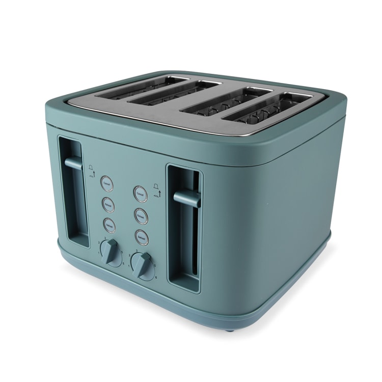 4 Slice Soft Touch Toaster - Dark Green - Kmart