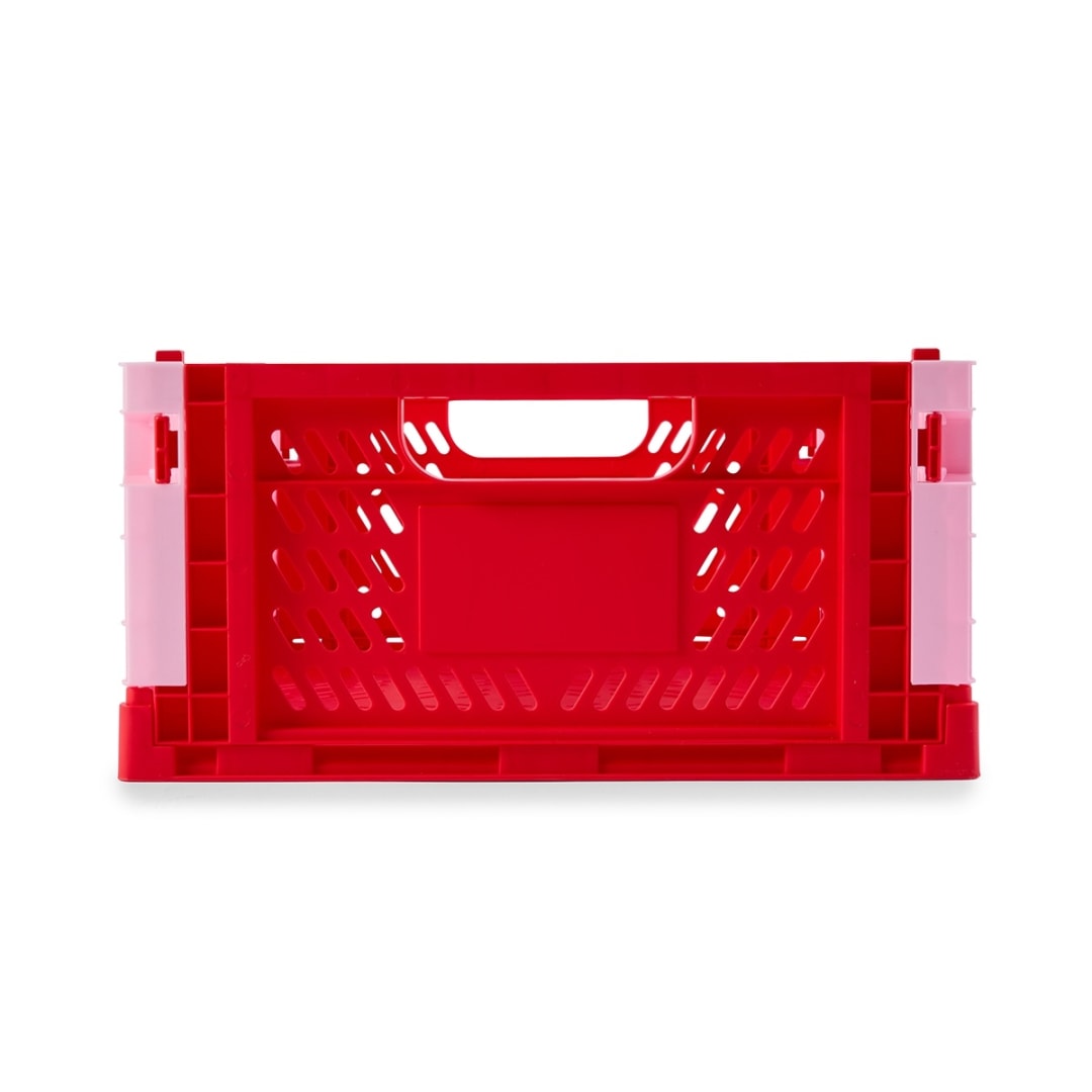 15L Collapsible Crate - Medium, Red - Kmart