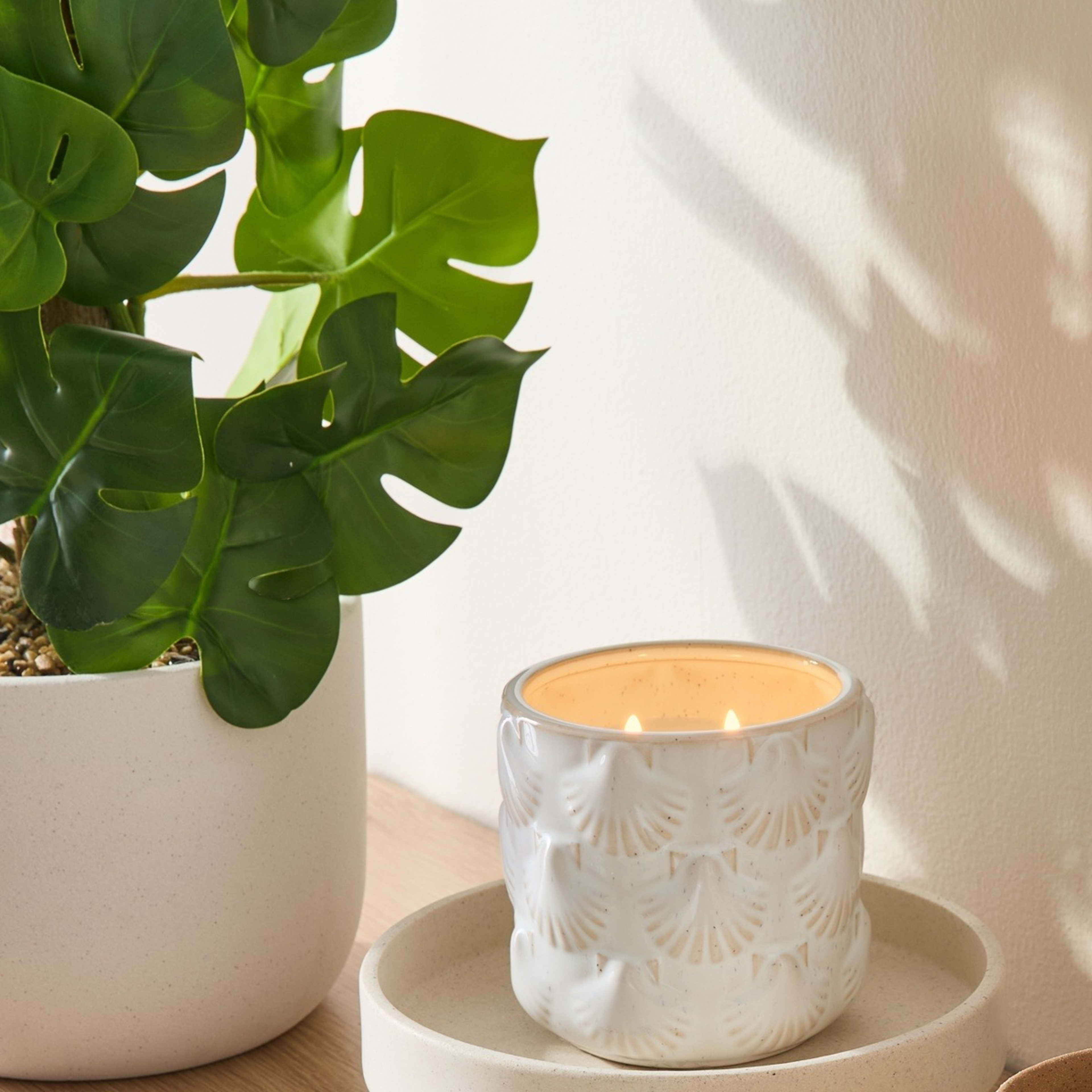 Shell Embossed Candle - Kmart NZ