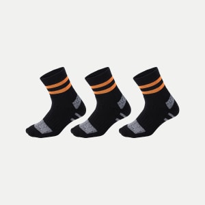 3 Pack Cotton Quarter Crew Socks - Kmart NZ