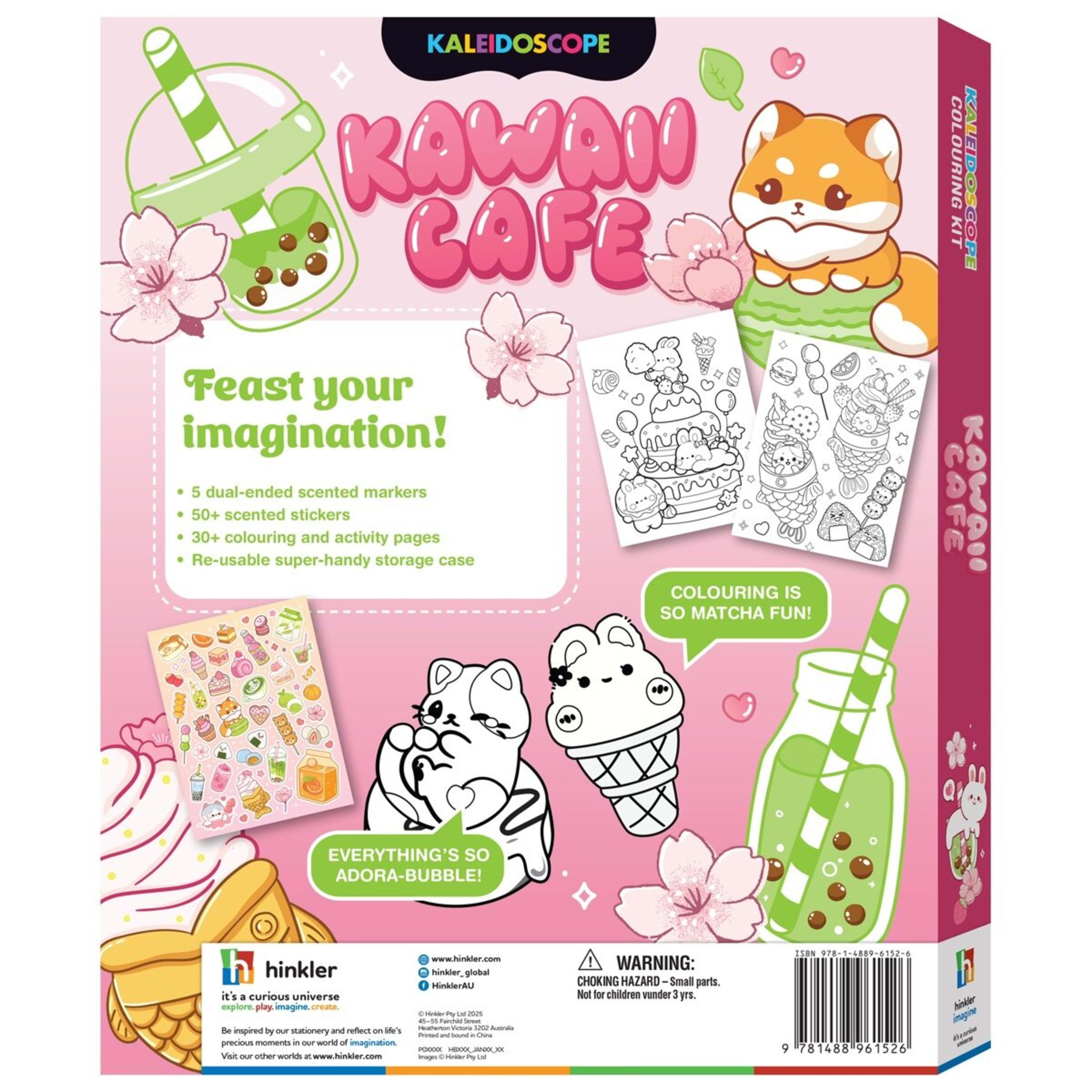 Kaleidoscope: Kawai Cafe Colouring Kit - Book - Kmart